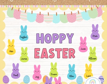 We Are Eggcited Easter Bulletin Board Kit Spring Classroom Door Decor ...