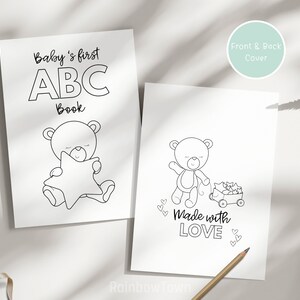 Baby's First ABC Book Baby Shower Alphabet Book Baby Shower Coloring ...