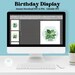 Birthday Bulletin Board Birthday Display Classroom Birthday Chart ...