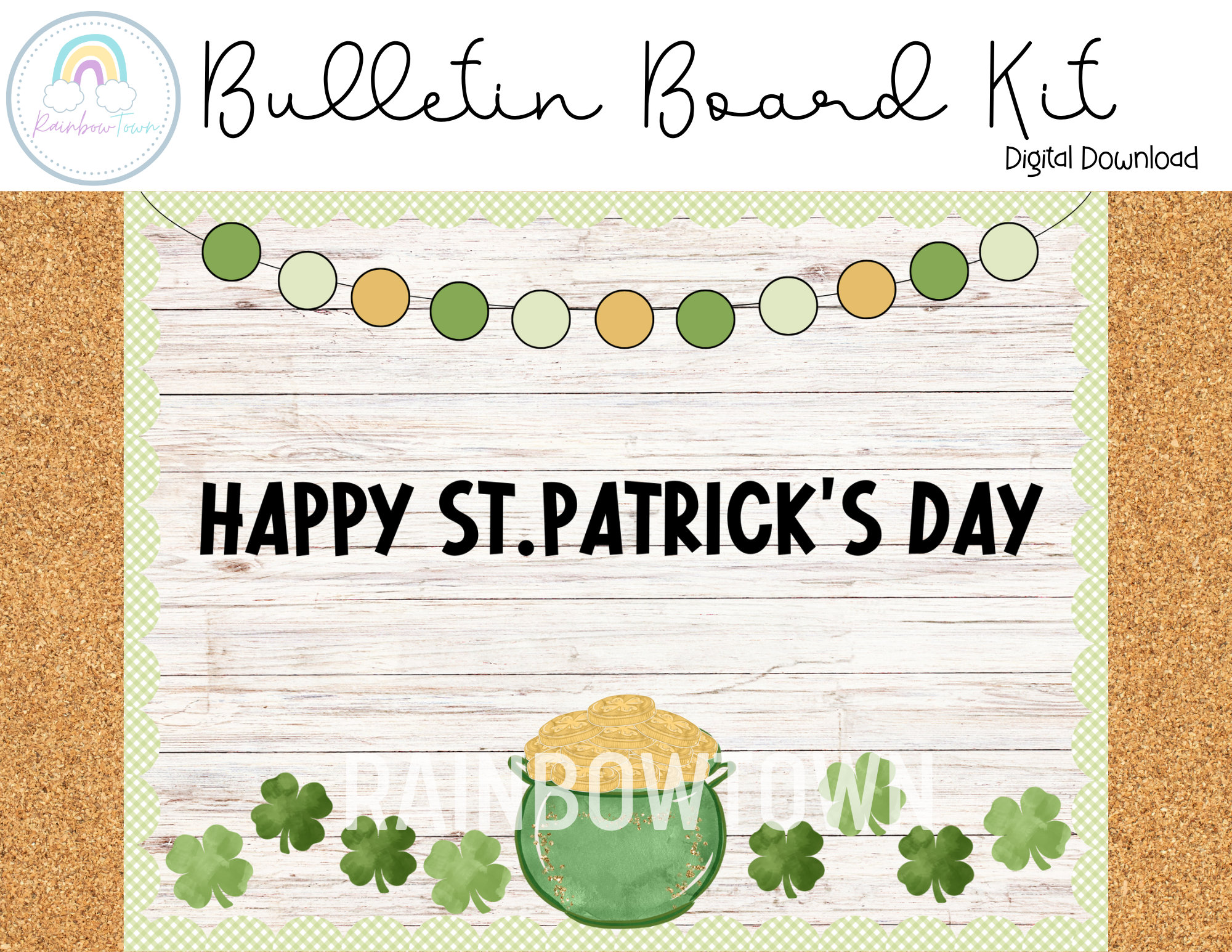 St.patrick's Day Bulletin Board Christian Church Bulletin - Etsy