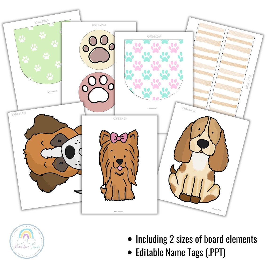 Puppy Dogs Bulletin Board Kit: Classroom Decor (printable PDF) - Etsy