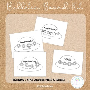 Mother's Day Bulletin Board Kit Hats off to MOM Bulletin Board May ...