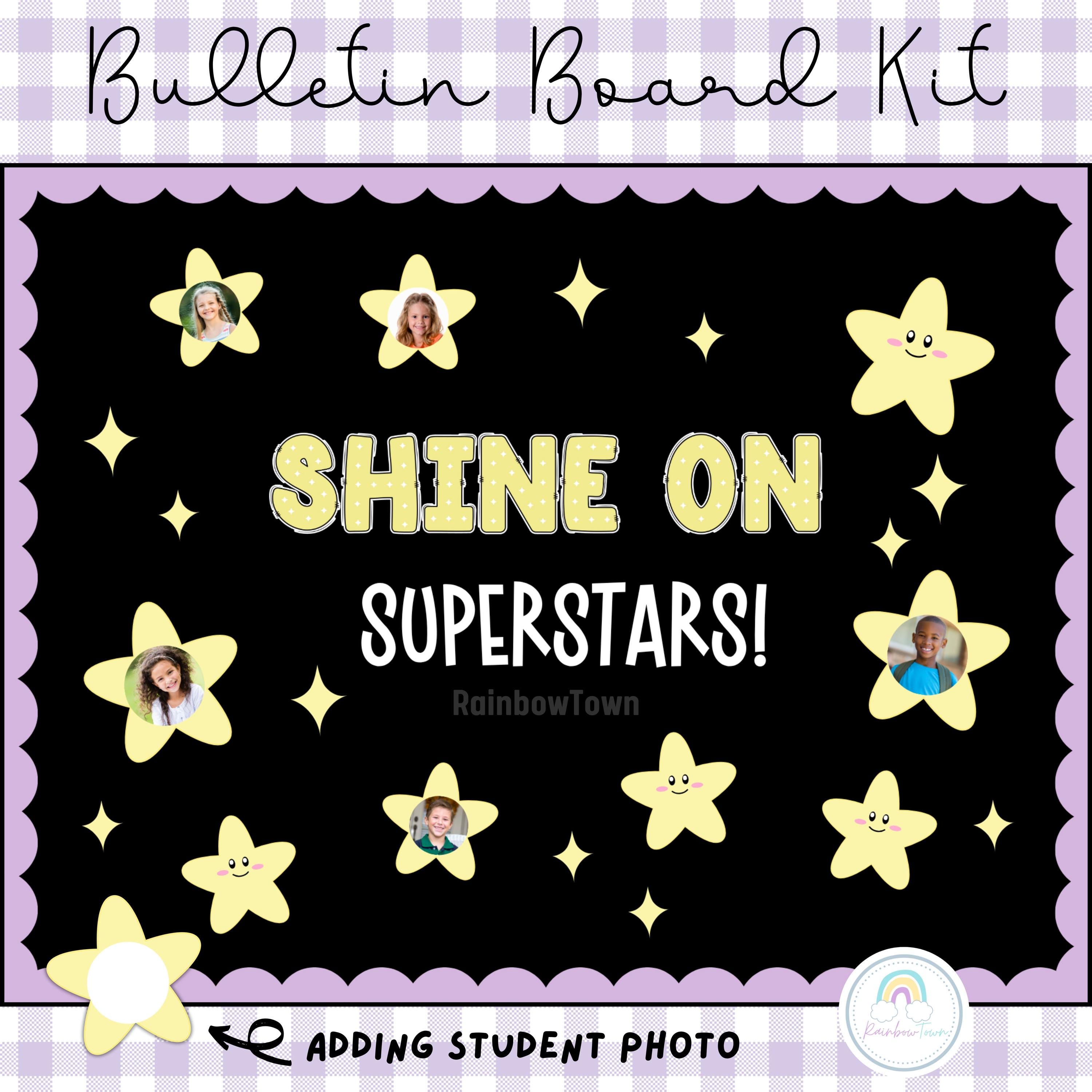 New Year Bulletin Board Kit Star Shine Classroom Decor Printable ...