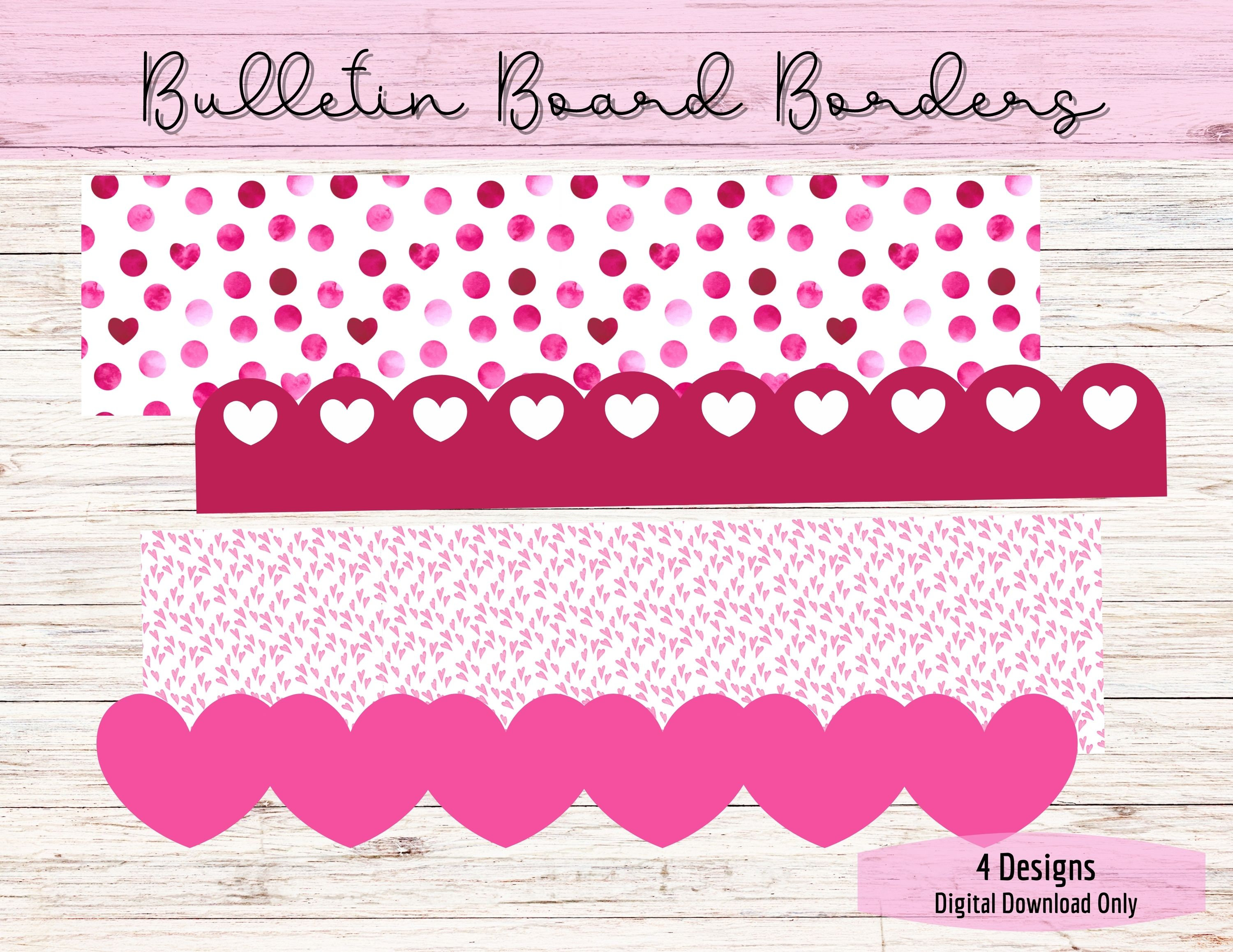 Valentines Day Bulletin Board Border Printable Bulletine Board - Etsy
