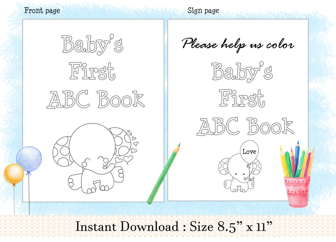 Baby First Alphabet Book Baby's First Book Baby First ABC Book A to Z ...