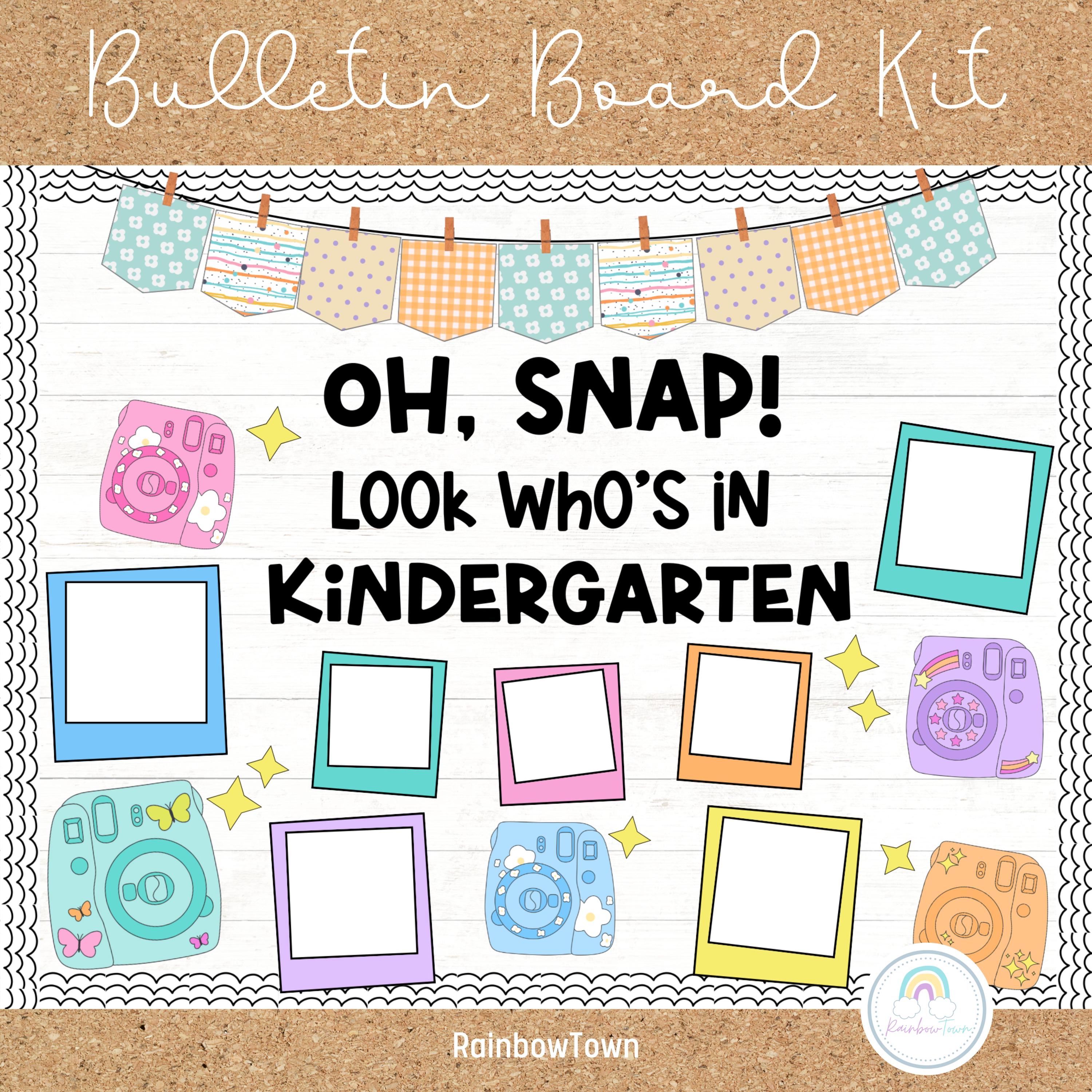 Back to School Polaroid Bulletin Board Kit Welcome Back Classroom Decor ...
