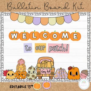 Fall Bulletin Board Kit Welcome to Our Patch Groovy Pumpkin Classroom ...