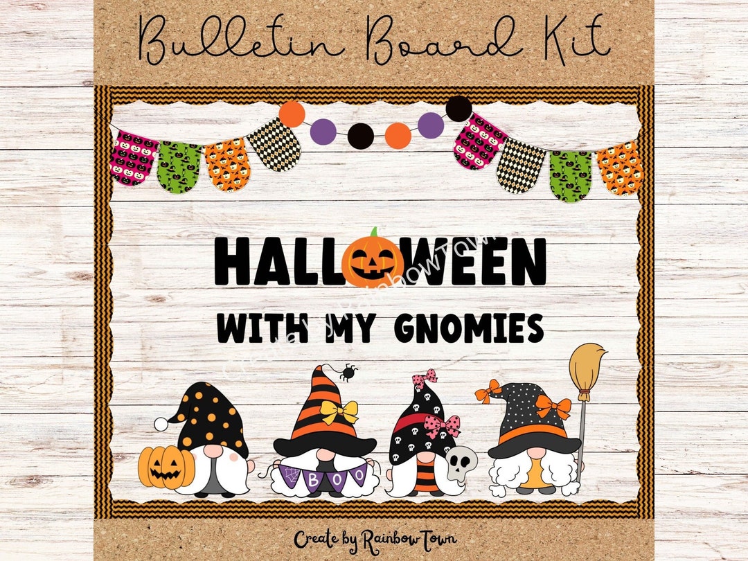 Halloween Bulletin Board Kit Witch Gomies Classroom Decor - Etsy