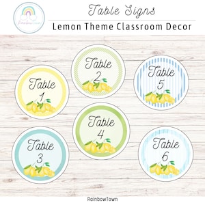 Lemon Classroom Decor Bundle: Modern Farmhouse Theme (printable) - Etsy