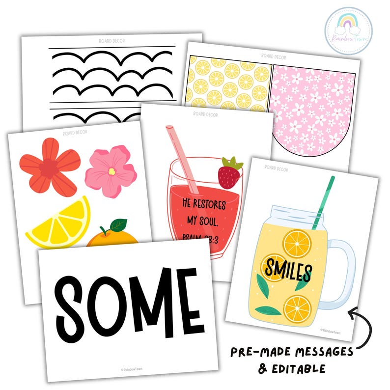 Summer Kindness Bulletin Board Christian Classroom Decor Printable - Etsy