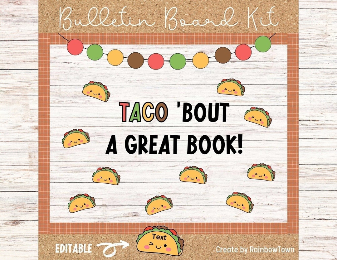TACO Bulletin Board Kit Printable - Etsy