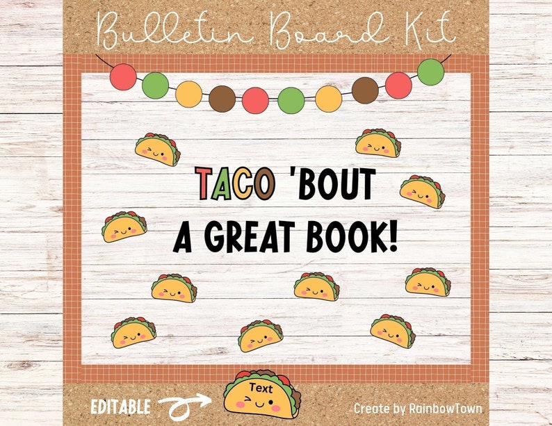 TACO Bulletin Board Kit Printable - Etsy