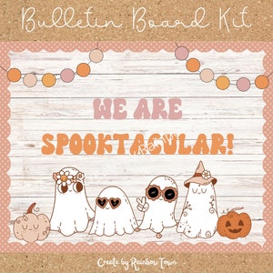Groovy Halloween Bulletin Board Classroom Door Decor Kit - Etsy