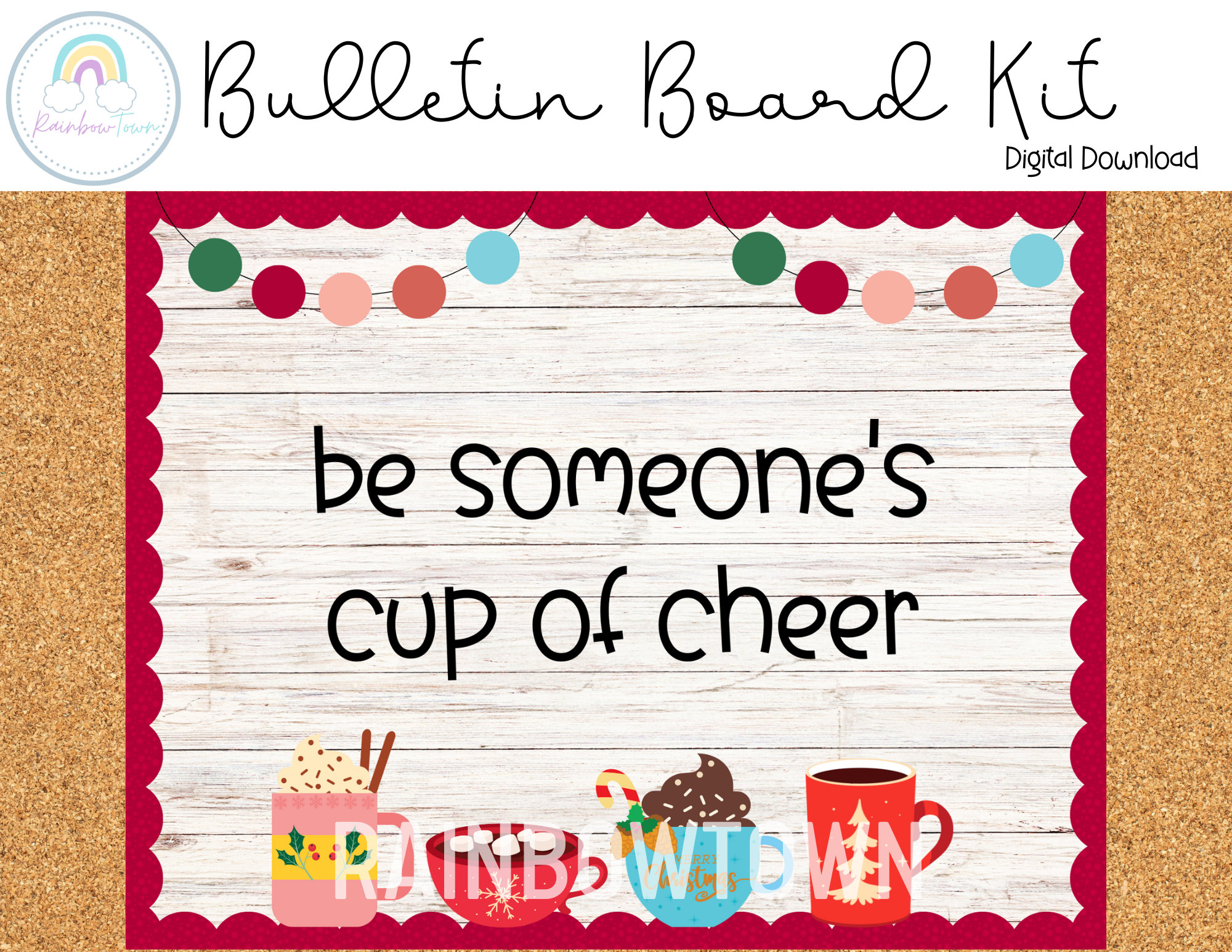 Hot Cocoa - Christmas - December Bulletin Board - Classroom Decor ...
