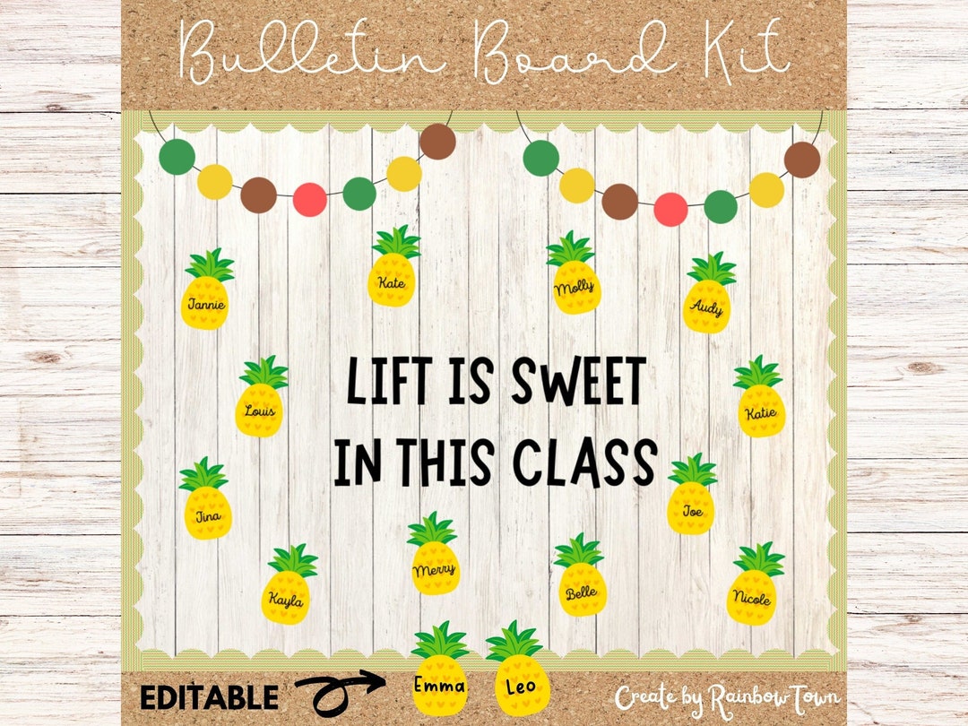 Pineapple Summer Bulletin Board Kit Back to School Classroom ...