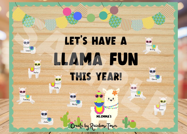 Llama Back to School Bulletin Board Kit Classroom Decorations - Etsy