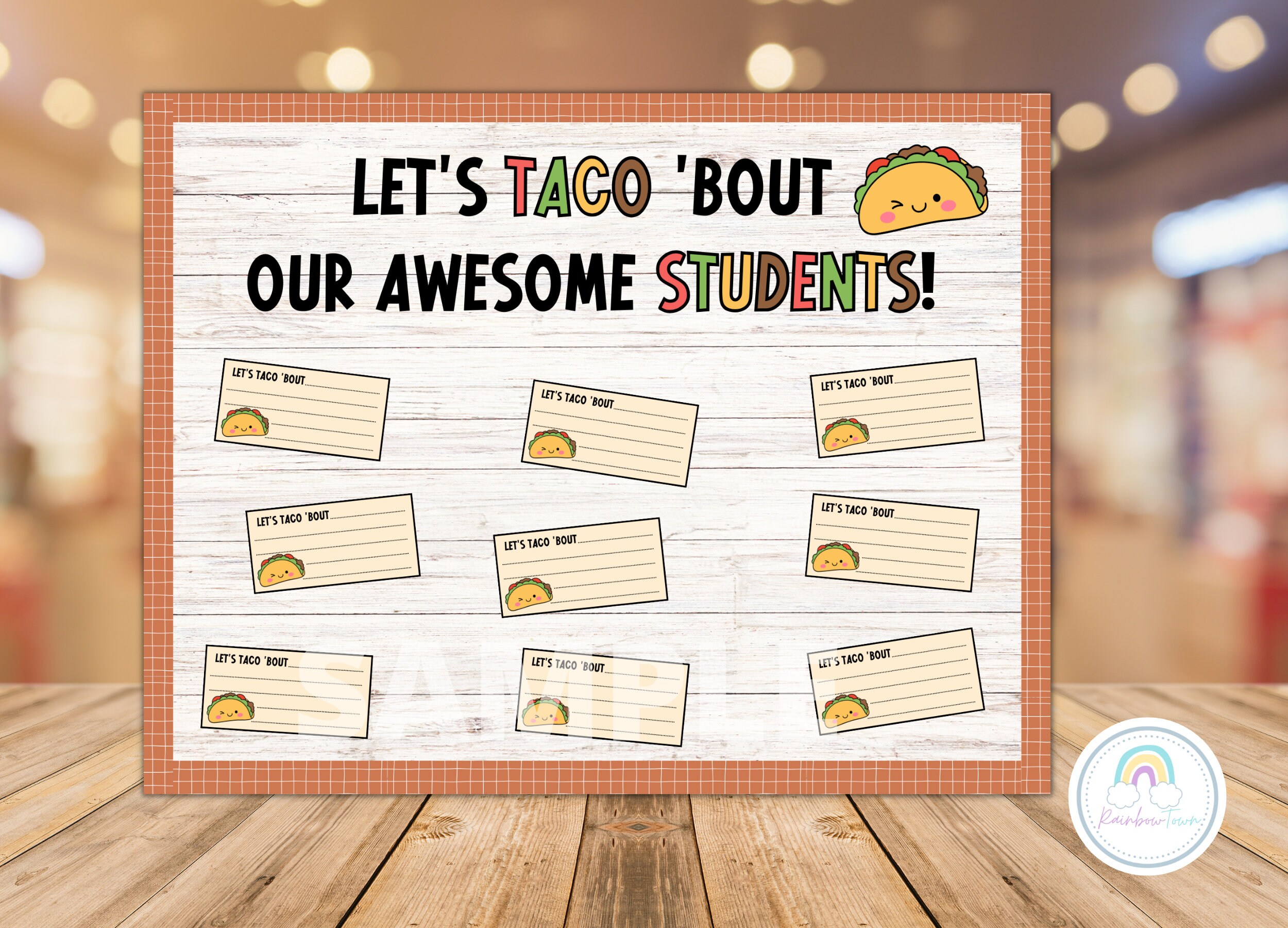 TACO Shout Out Bulletin Board Kit Student Appreciation Shout Out Card ...