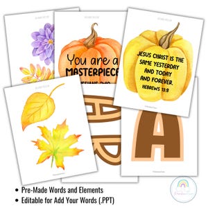 Harvest Fall Bulletin Board Kit | Bible Verses Christian Classroom ...
