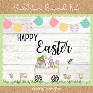 Spring Easter Bulletin Board Kit: Classroom Decor (PDF) - Etsy