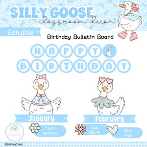 Goose Classroom Decor Bundle Groovy Pastel Decorations Printable ...
