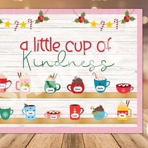 Christmas Bulletin Board Kit A Cup of Kindness Classroom Decor ...