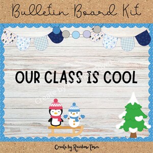 Cool to Be Kind Winter Bulletin Board Kit Classroom Door Decor ...