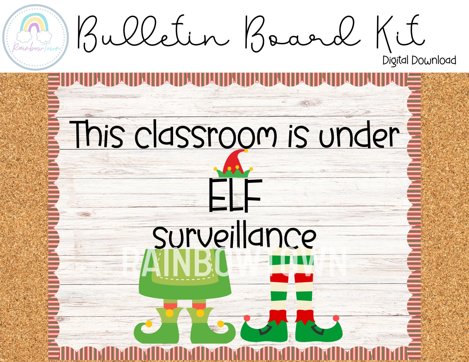 Believe in You ELF Christmas Bulletin Board December Classroom Decor ...