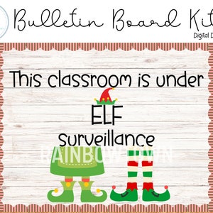 Believe in You ELF Christmas Bulletin Board December Classroom Decor ...