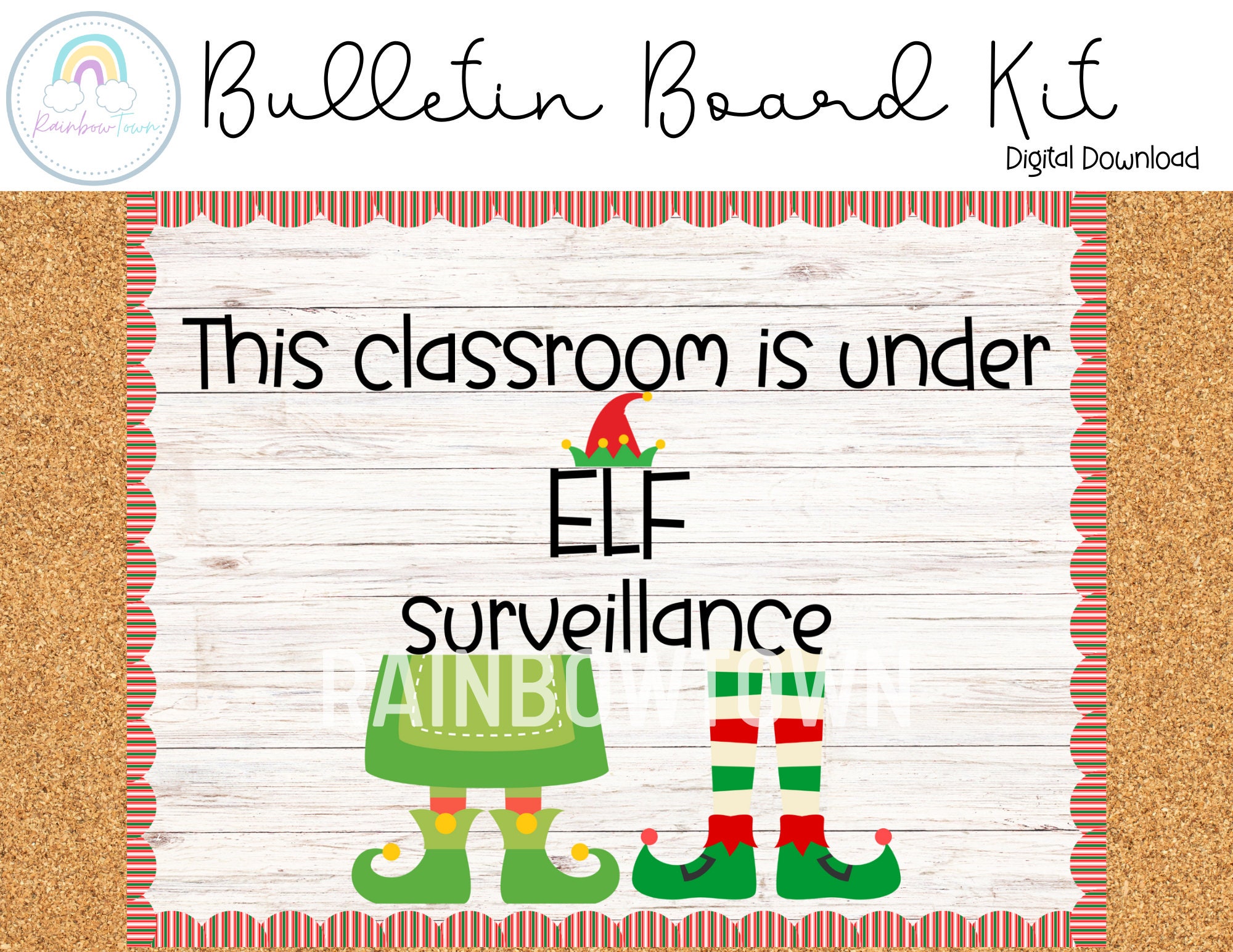 Believe in You ELF Christmas Bulletin Board December Classroom Decor ...