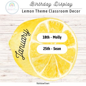 Lemon Classroom Decor Bundle: Modern Farmhouse Theme (printable) - Etsy