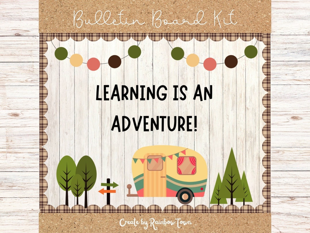 Camping Adventure Back to School Bulletin Board Kit Classroom ...