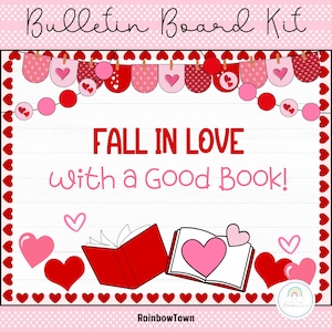 Valentine's Day Bulletin Board February Classroom Decor Library Decor ...