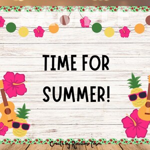 Time for Summer Bulletin Board Classroom Door Decoration - Etsy