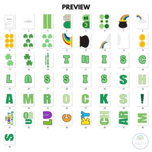 St. Patrick's Day Bulletin Board Door Decor Kit March Classroom Decor ...