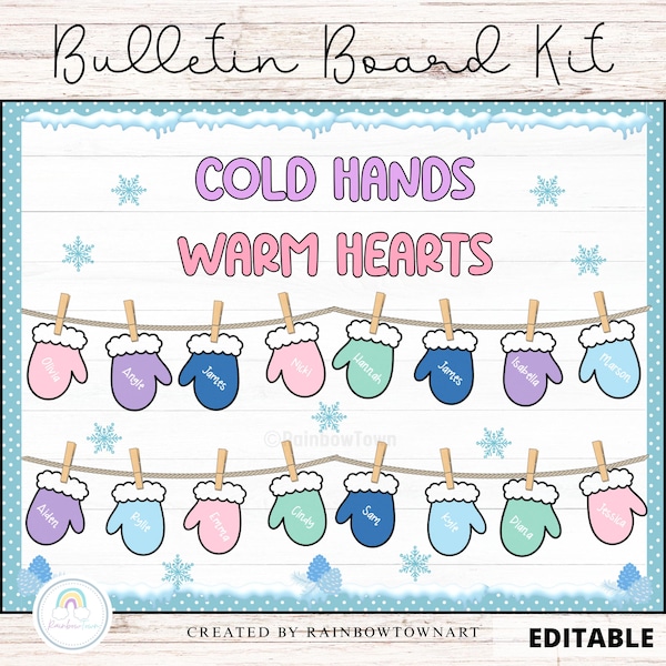 Mitten Bulletin Board - Etsy