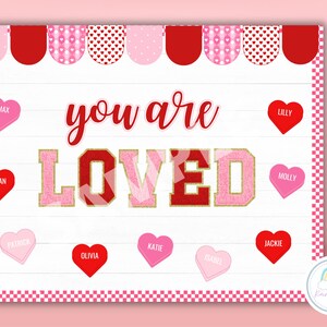 Valentine's Day Bulletin Board Kit Conversation Heart Candy Classroom ...