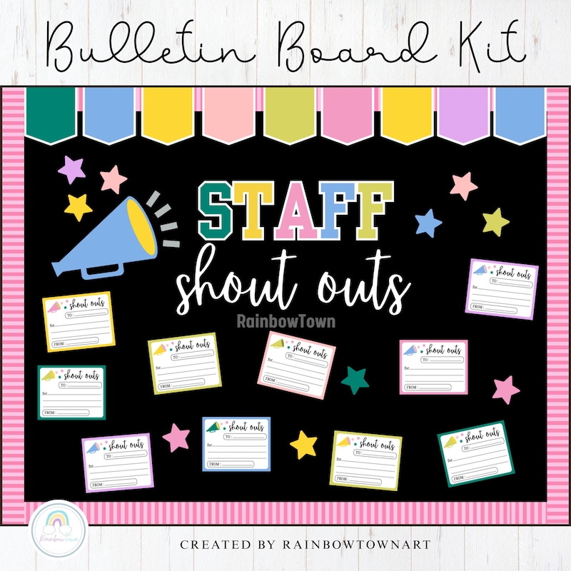Shout Out Board for Staff - Etsy