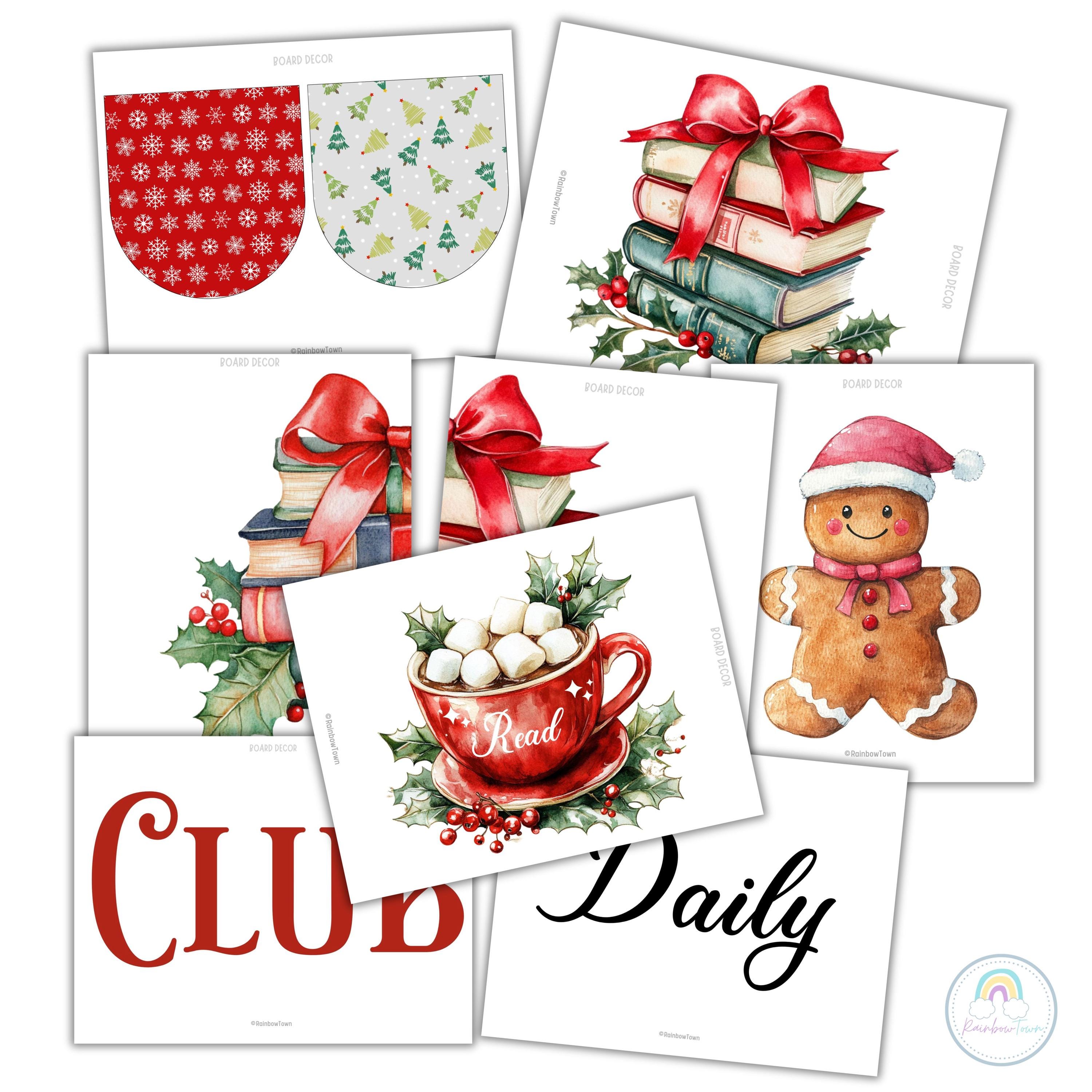 Christmas Bulletin Board Kit Holiday Library Decor Winter Classroom ...