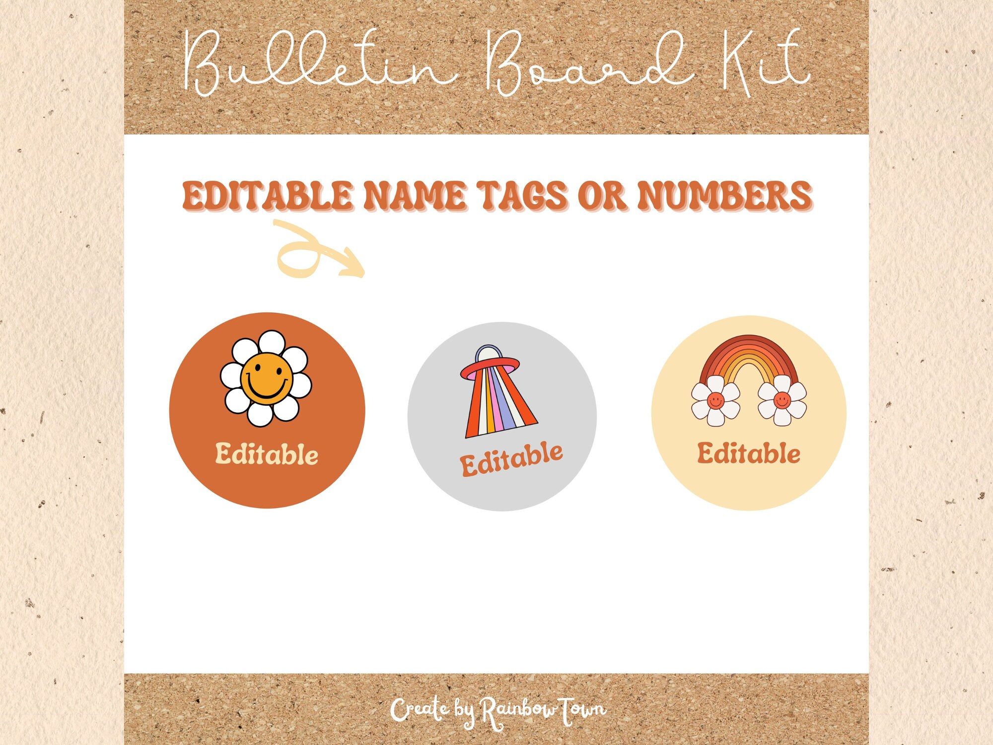 Back to School Bulletin Board GROOVY BOHO Classroom Decor - Etsy