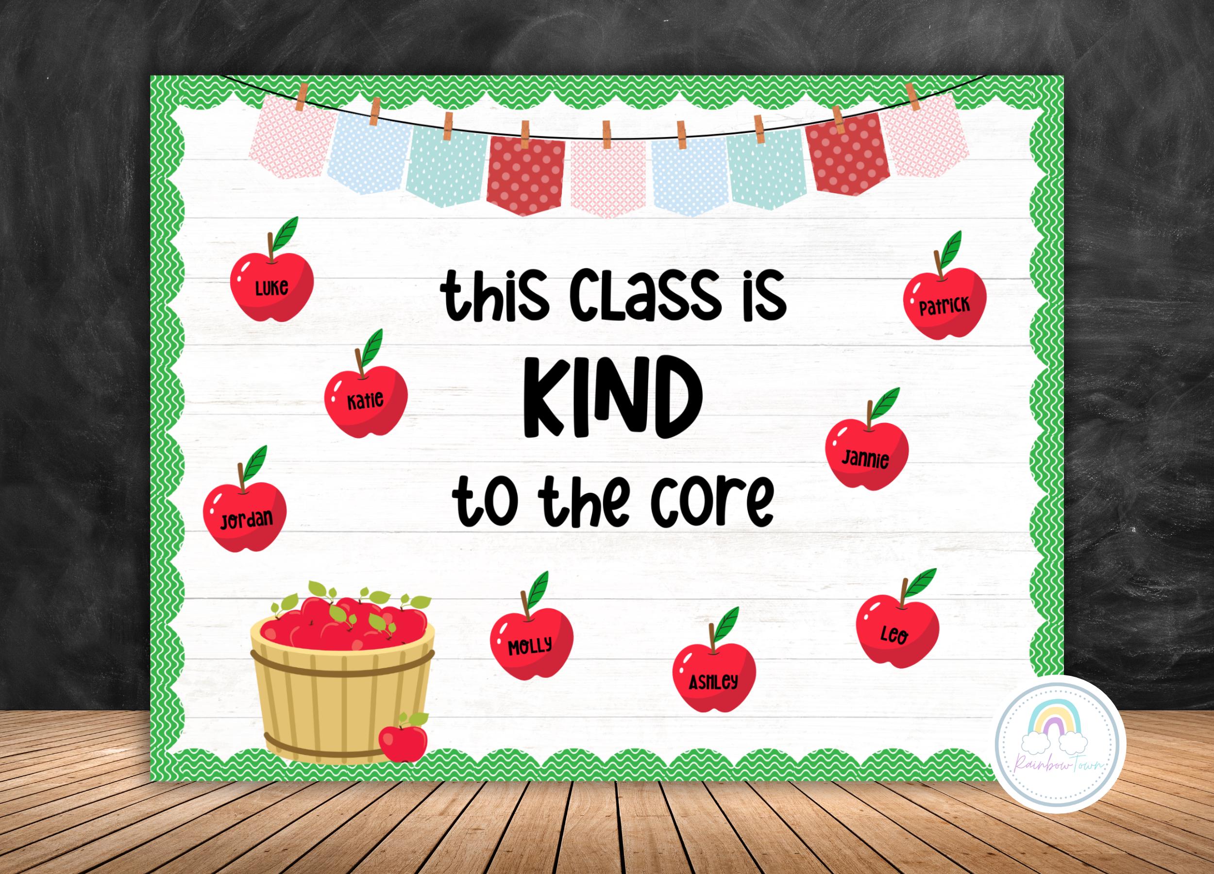 Fall Bulletin Board Kit: Apple Classroom Decor (printable PDF) - Etsy
