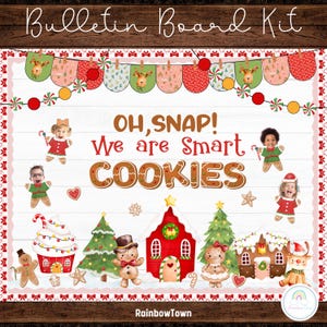 Christmas Bulletin Board | Gingerbread Classroom Decor | Smart Cookies ...