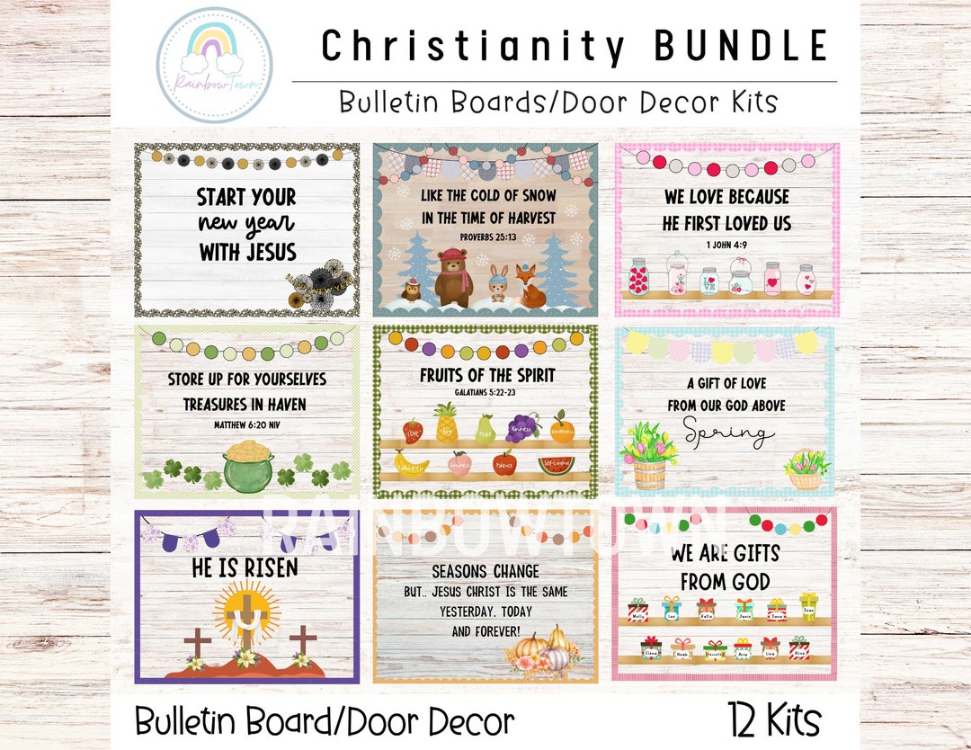BUNDLE Christian Bible Verse Bulletin Board Kit - Etsy