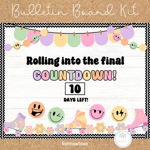 Summer Bulletin Board Kit End of the Year Bulletin Board Groovy Retro ...