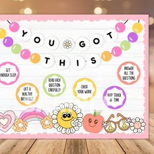 Testing Motivation Bulletin Board Test Prep Tips Bulletin Board Kit ...