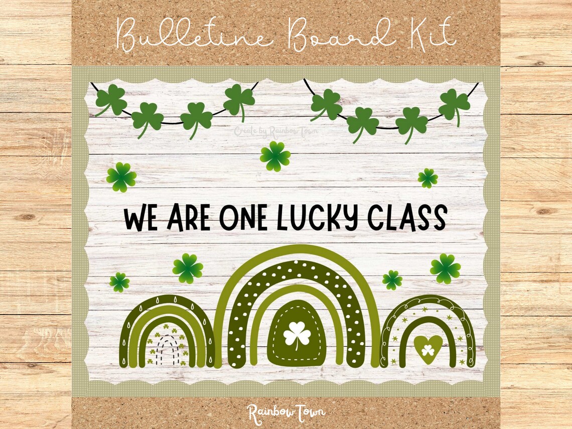 St.patrick's Day Bulletin Board Kit March Board Classroom | Etsy