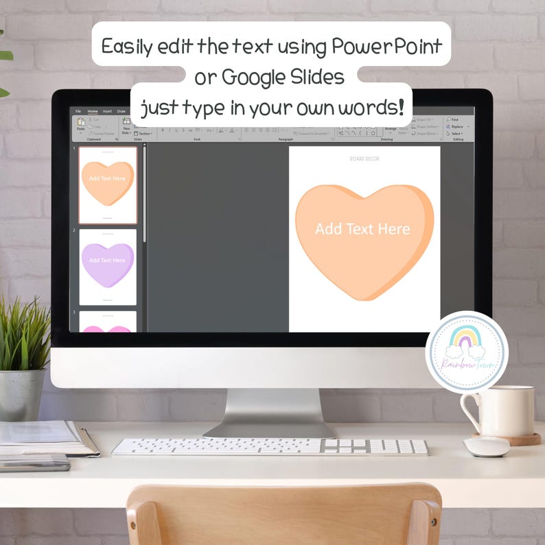 Valentine's Day Bulletin Board Kit Candy Heart Classroom Door Decor ...