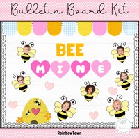 Valentine Bulletin Board | Bee Bulletin Board | Children's Faces ...