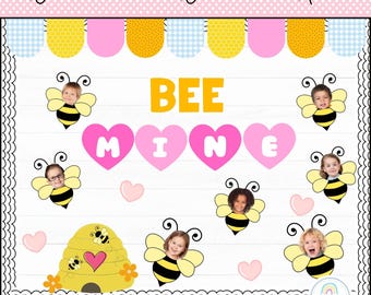 Valentine’s Day Bulletin Board Kit, Printable Bulletin Board, Classroom ...