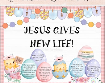 Easter April Bulletin Board Kit/church/sunday School/christian ...