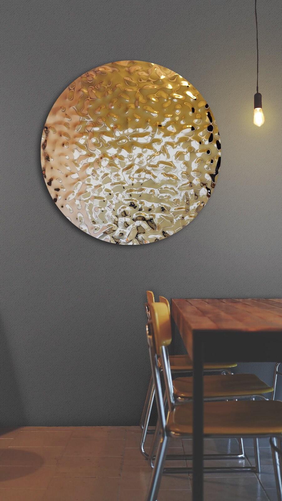 Stainless Steel Water Ripple Wall Art - Modern Interior Decor - Etsy